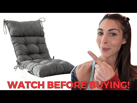 Honest Review Indoor Outdoor High Back Chair Cushion Heather Grey All Weather