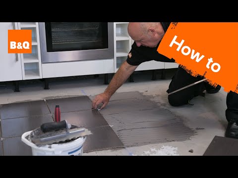 How to tile a floor part 2: laying the tiles
