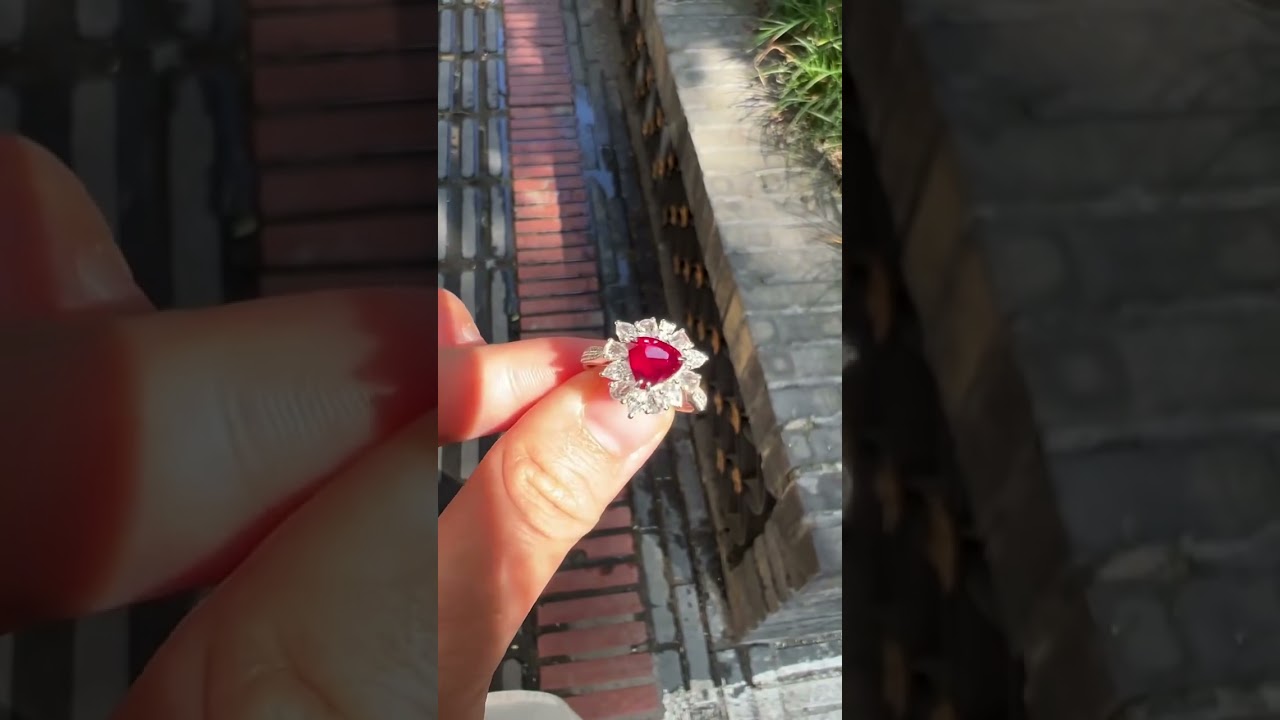 Do you think a 2ct ruby ​​worth over US$10,000 is expensive? #jewellerydesign #jewelry #ring