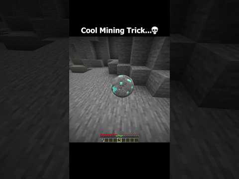 Minecraft Cool Mining Trick Meme #shorts