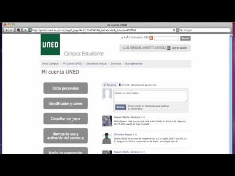 Cómo activar el correo electrónico de alumno de la UNED