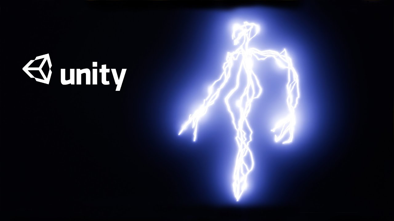 Lightning elemental (Unity engine ready low-poly animated model)