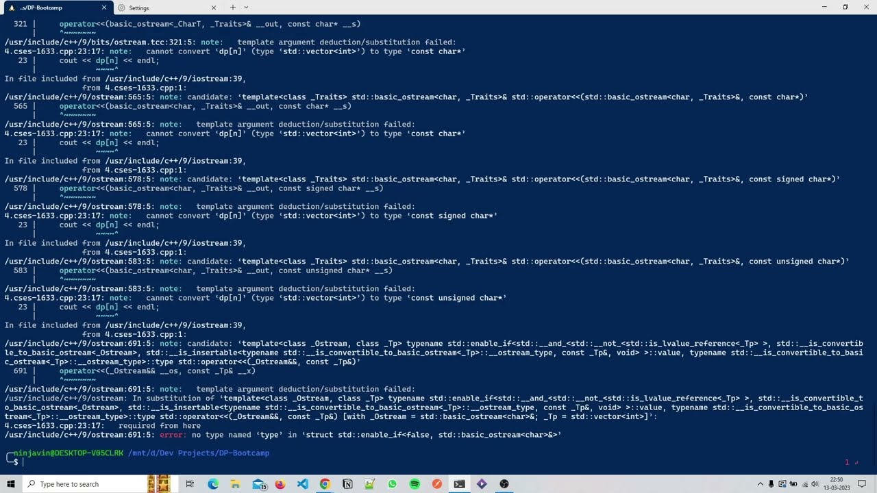 Solving CSES Problem Set #1633 - Dice Combinations - Dynamic Programming