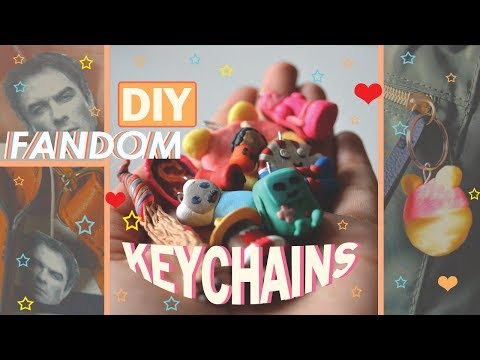DIY FANDOM KEYCHAINS | Back To School Key Chains | TV SHOWS, BOOKS & MORE!