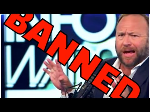 Alex Jones update : INFOWARS banned by Facebook and YouTube.Apple removes podcasts(Massive wipe out)