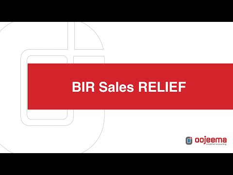 How to Generate BIR DAT File for Sales RELIEF