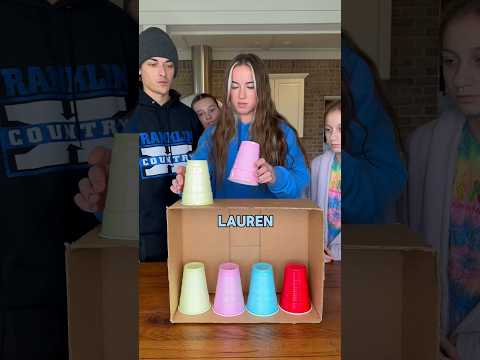 Family Cup Match Challenge #familygamenight #familyfun !