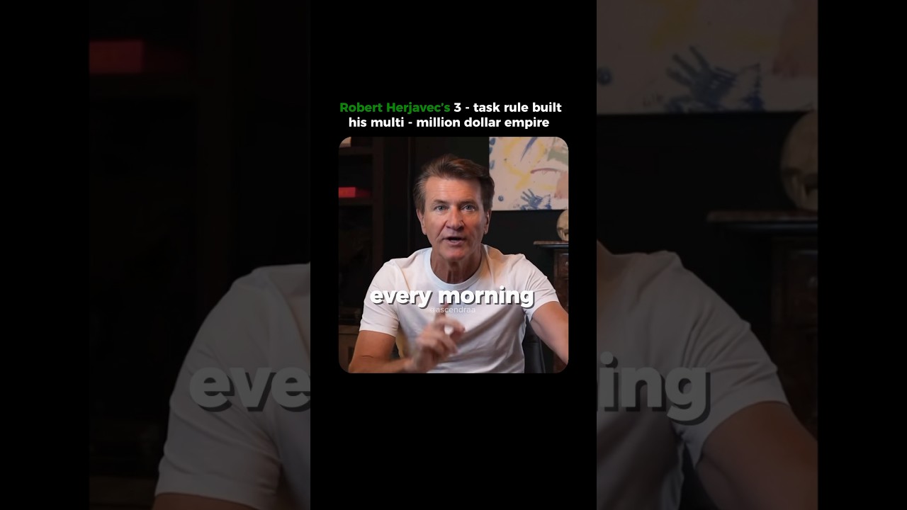 Robert Herjavec’s 3-Task Rule #motivation #inspiration #mindset #quotes #billionaire #facts #shorts