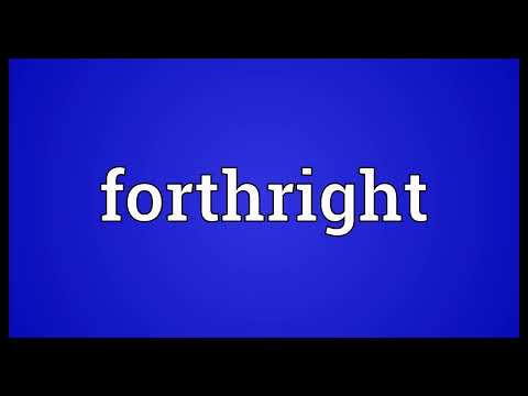 Forthright Meaning