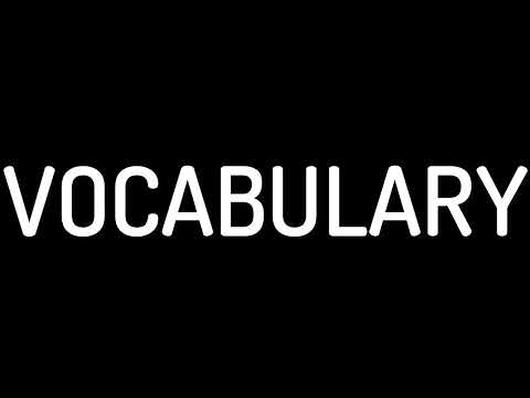 Definition of Vocabulary