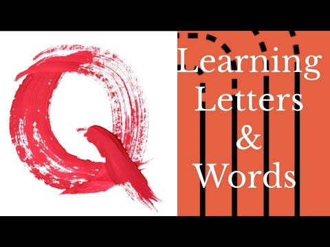 Letter Q. Words that start with letter Q. Learning words