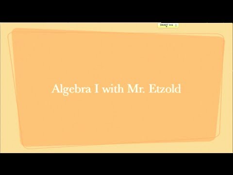 Algebra I - Rate of Change & Slope