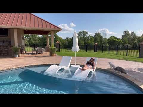 Floating Luxuries Kai Shelf Pool Lounger, How to make your backyard look like a resort with Lux Kai!