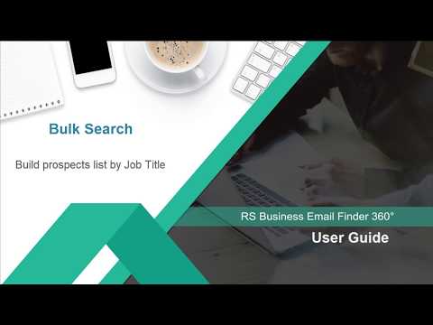 How to search leads by Job title? RS Business Email Finder 360