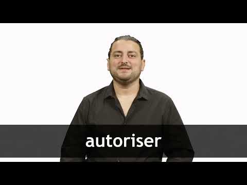 English Translation of “AUTORISER” | Collins French-English Dictionary