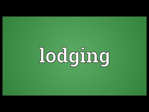 Lodging Meaning