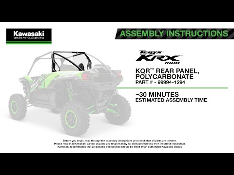 99994-1294 KQR™ Rear Panel, Polycarbonate - Installation Video