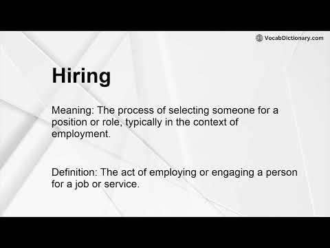 Hiring Meaning