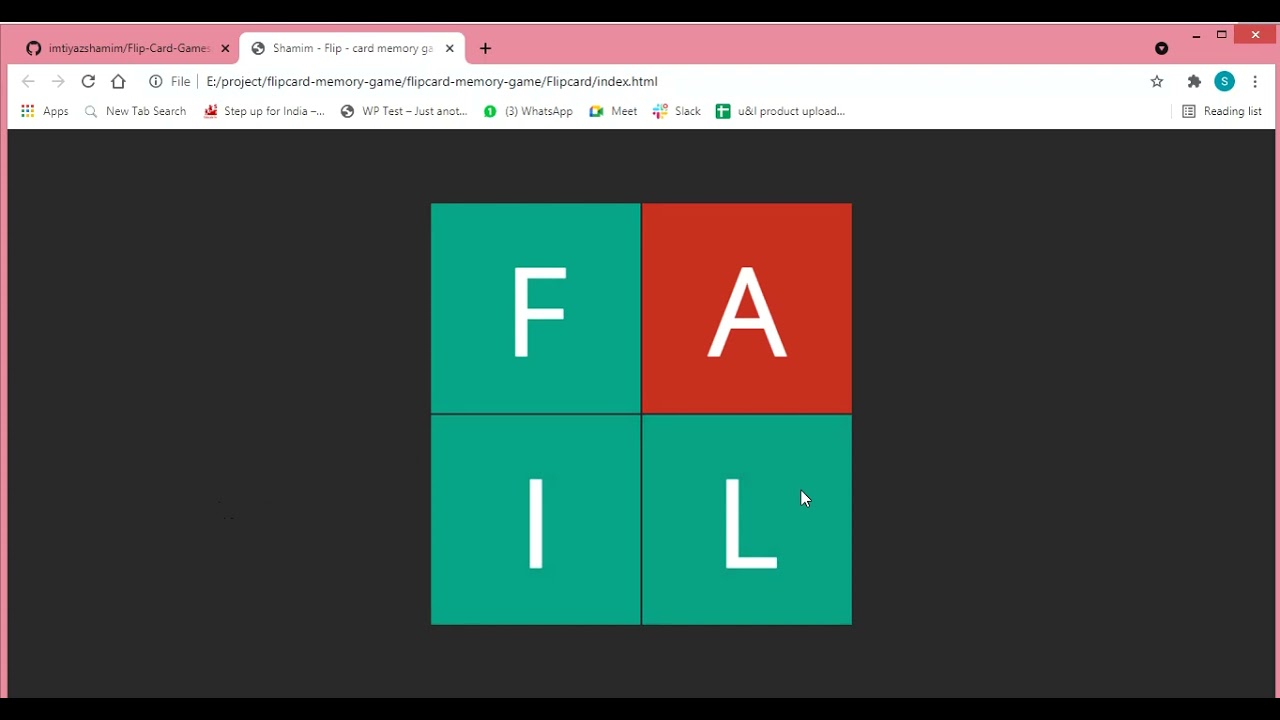 Flipcard Memory Game Tutorial ||Matching Card Game | Memory Card Game || With Game Source code