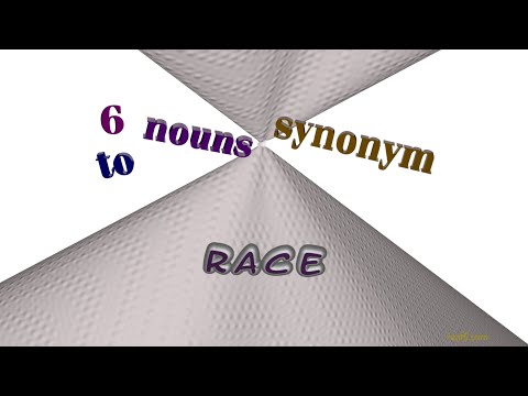 race - 10 nouns which mean race (sentence examples)