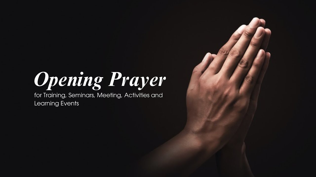 Prayer for Training, Seminars, Meeting, Activities and Learning Events