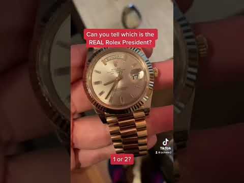Real Vs Fake Rolex President Comparison