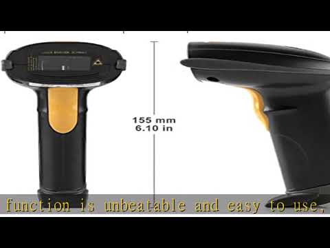WoneNice USB Laser Barcode Scanner Wired Handheld Bar Code Scanner Reader Black