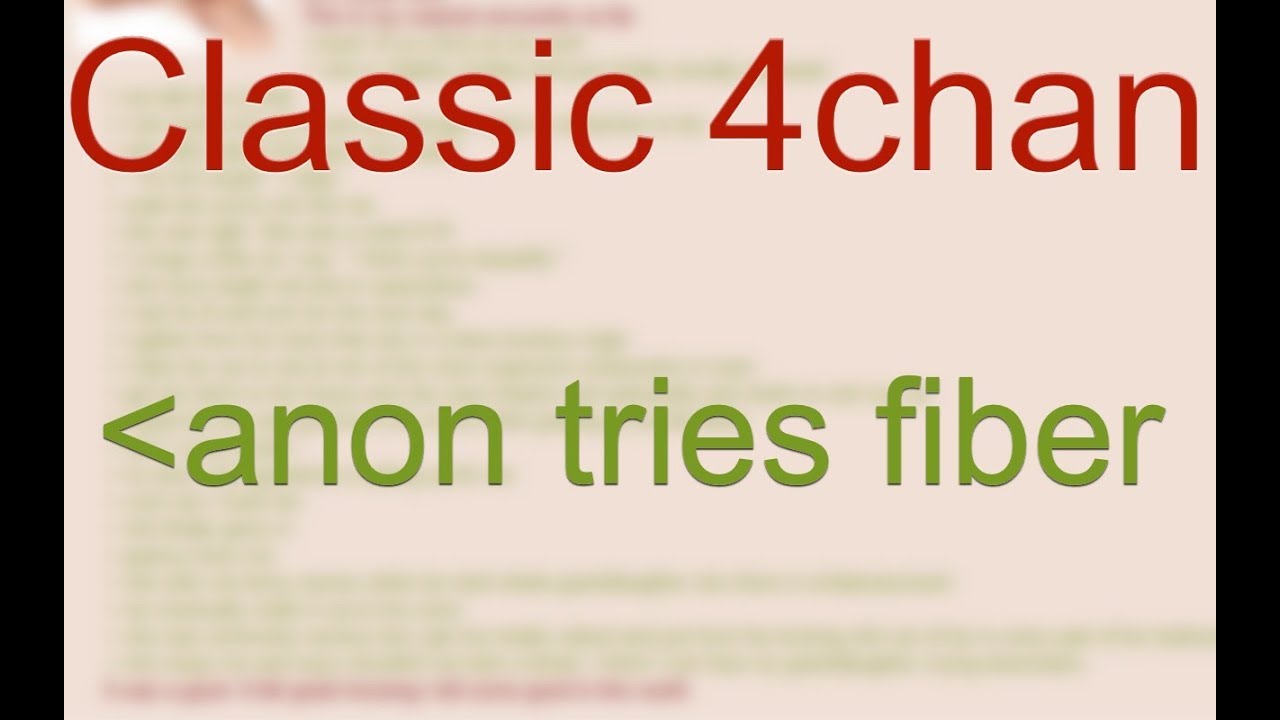 anon tries fiber