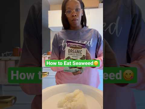 How to Eat Seaweed Chips #seaweed #foodie #foodlover #stickyrice #explore