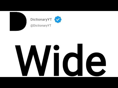 Wide Meaning in English