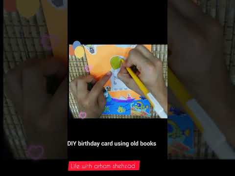 DIY happy birthday card || aj seekhain nay tareeqay say card bnana