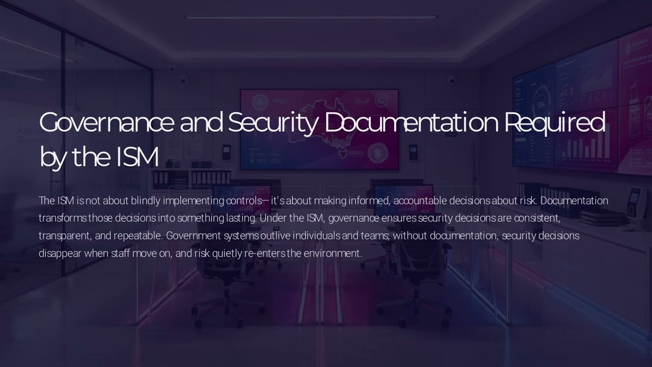 Governance and Security Documentation Required by the ISM (9 of 20)