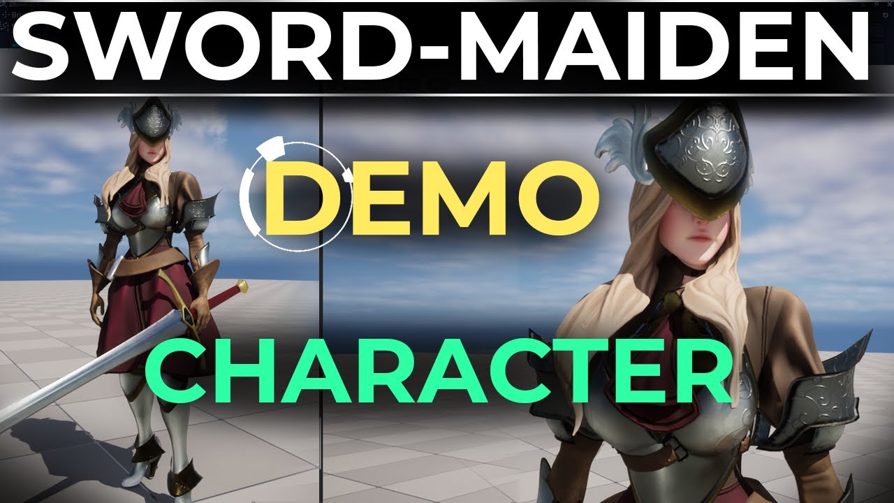 UE5: Sword-Maiden Demo Character - (Available!)