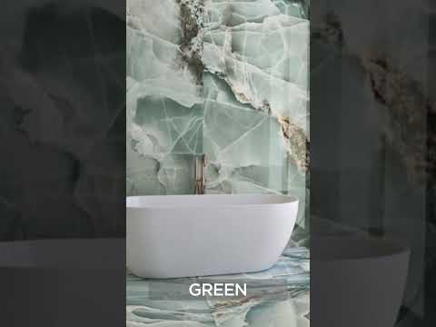 π Onyx Agate Effect Tiles | High-End Gloss Porcelain for Luxury Interiors | Tiles Direct UK