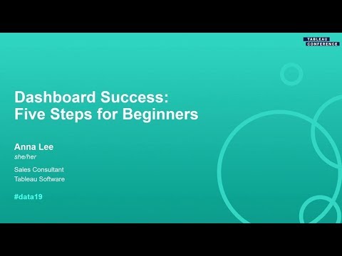 Dashboard Success: Five Steps for Beginners