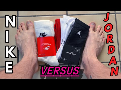 Nike vs Jordan Crew Socks Comparison (on Feet)