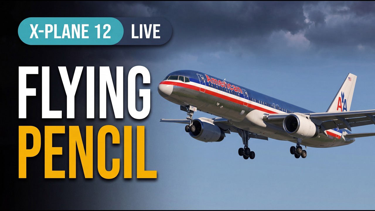 The Flying Pencil | Flight Factor 757 | X-Plane 12