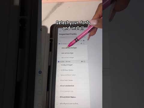 Install Font on your iPad for Free ✨