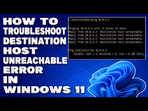 How To Troubleshoot Destination Host Unreachable Error in Windows 10/11  [Solution]