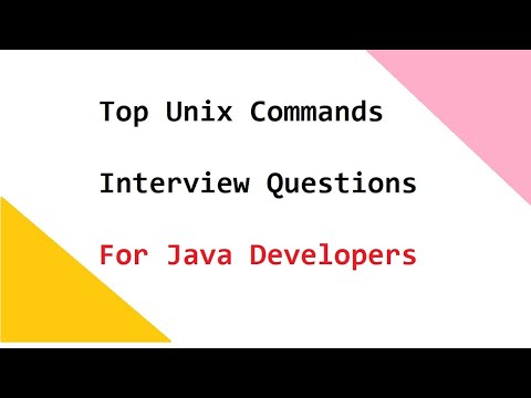 Top Interview Unix Commands Questions For Java Developers