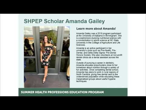 Week in the Life of a SHPEP Scholar Webinar