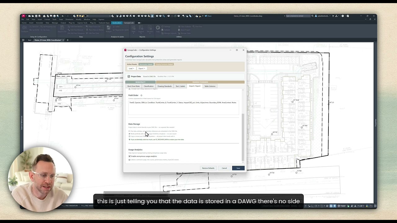 Configure Import & Export Settings | CanopyCode Documentation