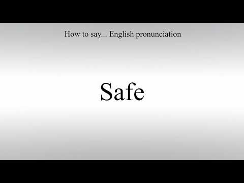 How To Pronounce Safe - How To Say: American pronunciation
