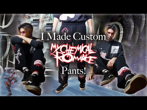 Making Custom "My Chemical Romance" Adidas Pants! (EMO WARNING!)
