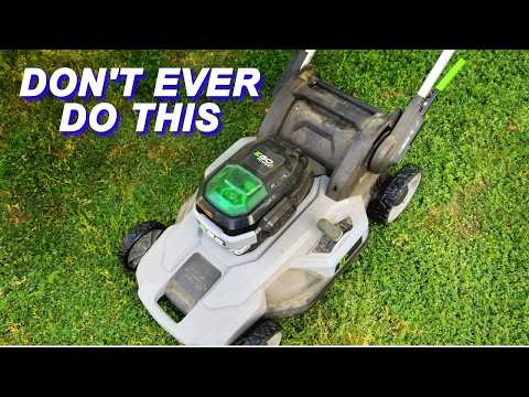 Doing What You're Not Supposed To With An Ego mower