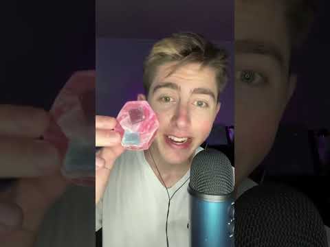 Crunchy Edible Crystals #asmr #mukbang #ediblecrystals #satisfying #candy #eating #mouthsounds