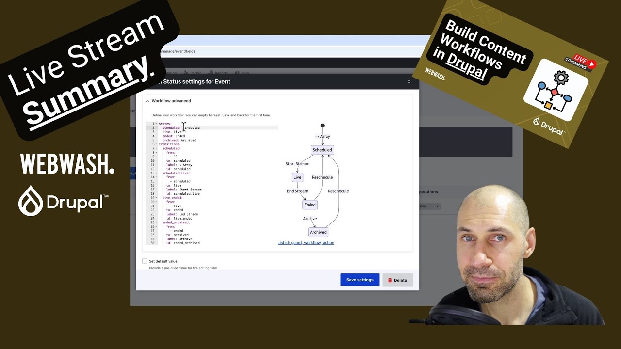 Summary: Build Content Workflows in Drupal