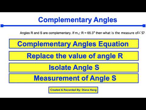 What are Complementary Angles?