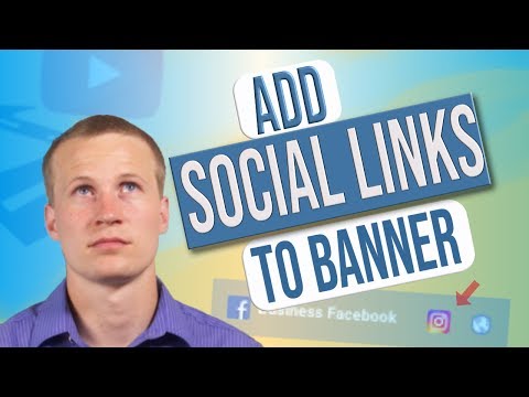 Add Social Media Links to Youtube Channel Art (2019)
