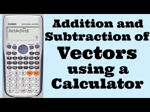 How to do Addition and Subtraction of Vectors using CASIO FX-991ES PLUS Calculator #calculatortrick